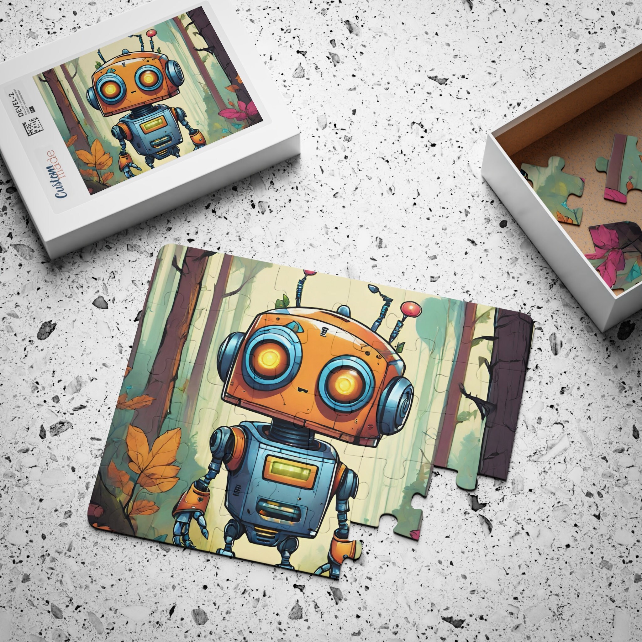 Robot Jigsaw Puzzle for Kids, Fun Educational Toy, Children Gift Idea ...