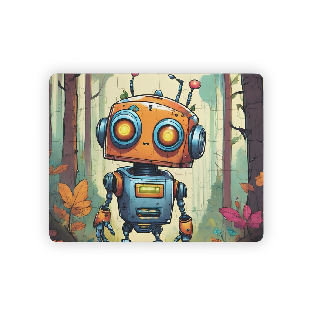 Robot Jigsaw Puzzle for Kids, Fun Educational Toy, Children Gift Idea ...