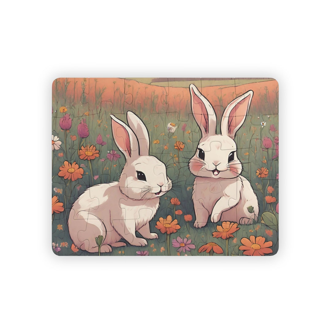 Fun and Educational Bunny Jigsaw Puzzle, Perfect for Kids, 30 Pieces ...