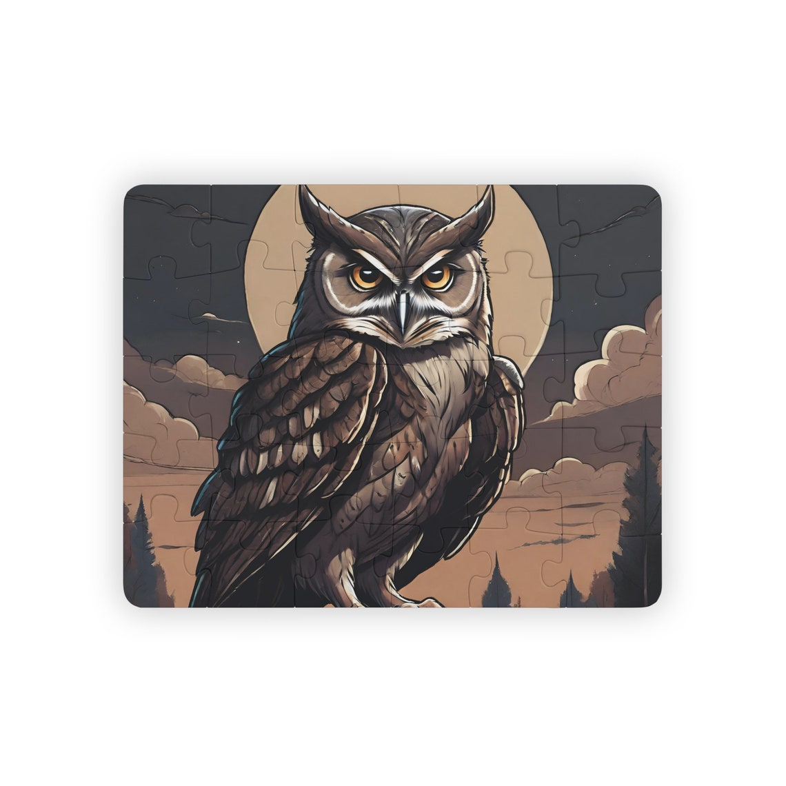 Great Horned Owl Puzzle, 30 Piece Puzzle Set, Fun Educational Toy ...