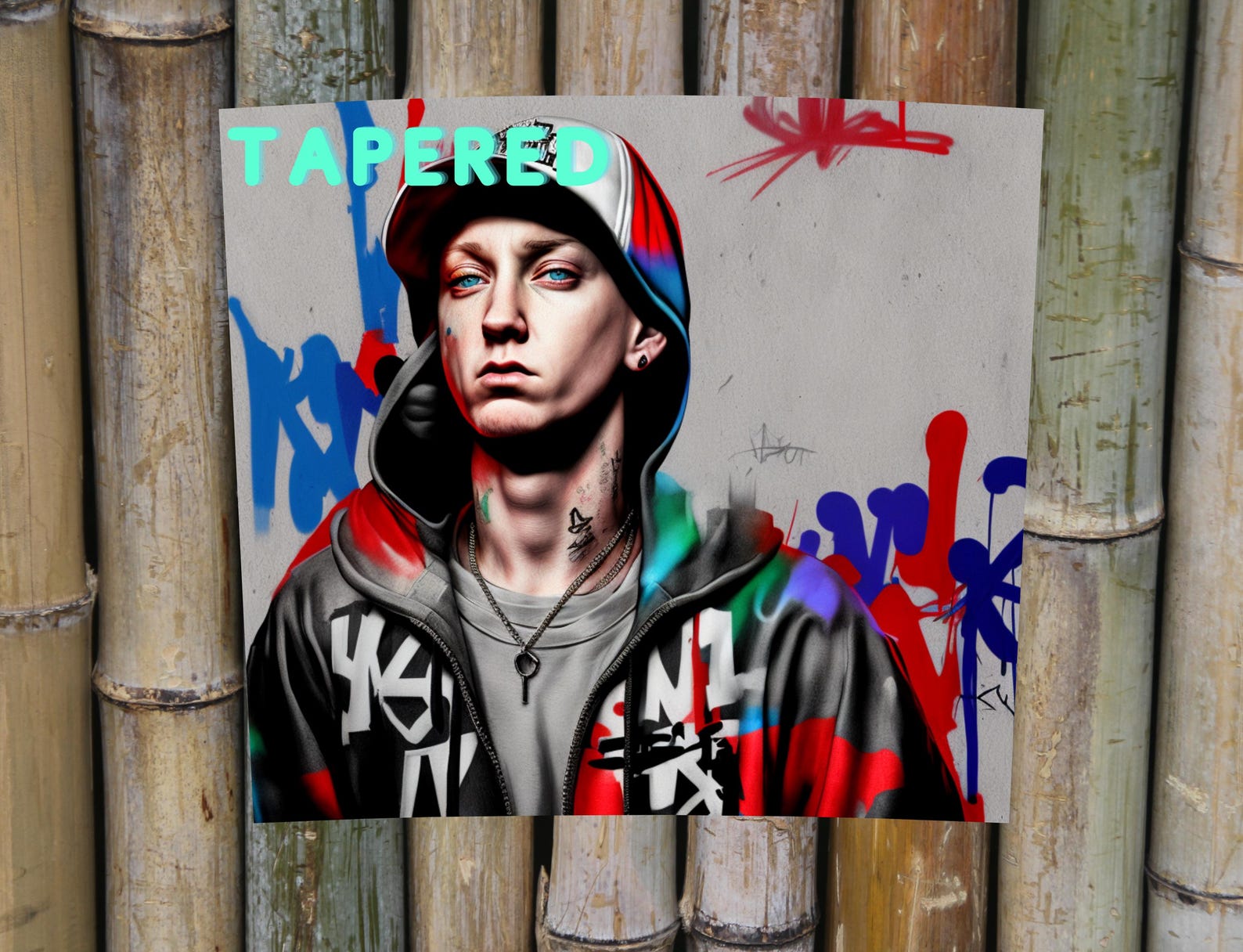Eminem Illustration Graffiti Background Tumbler Wrap Digital File ...