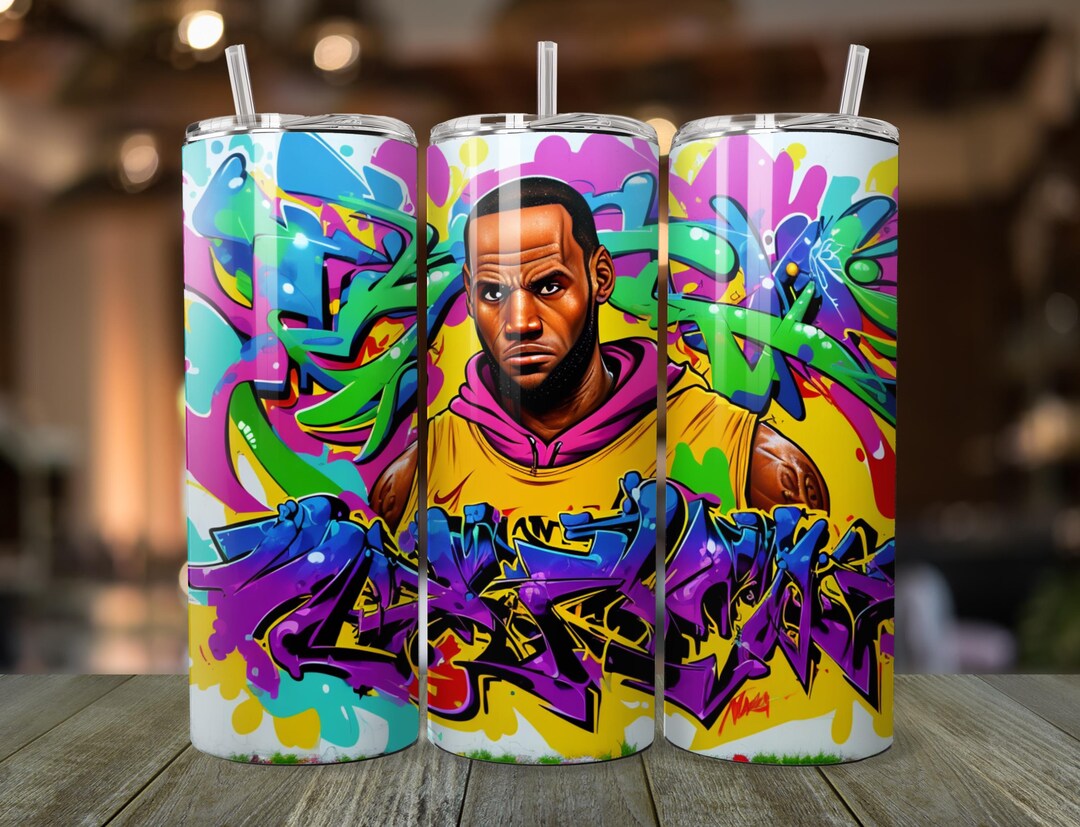 Lebron James Graffiti Wall Tumbler Wrap Digital File Only - Etsy