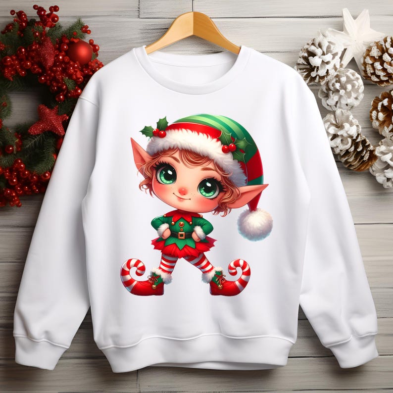 Elf Doll, Elf Girl, Christmas Chibi Girls, Christmas Elves, Christmas ...