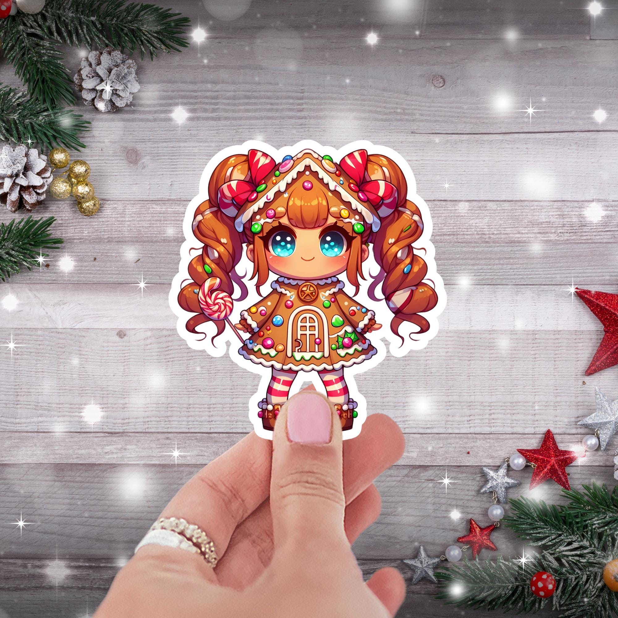 Christmas Chibi, Christmas Chibi Girls, Gingerbread Girl Png, Christmas ...