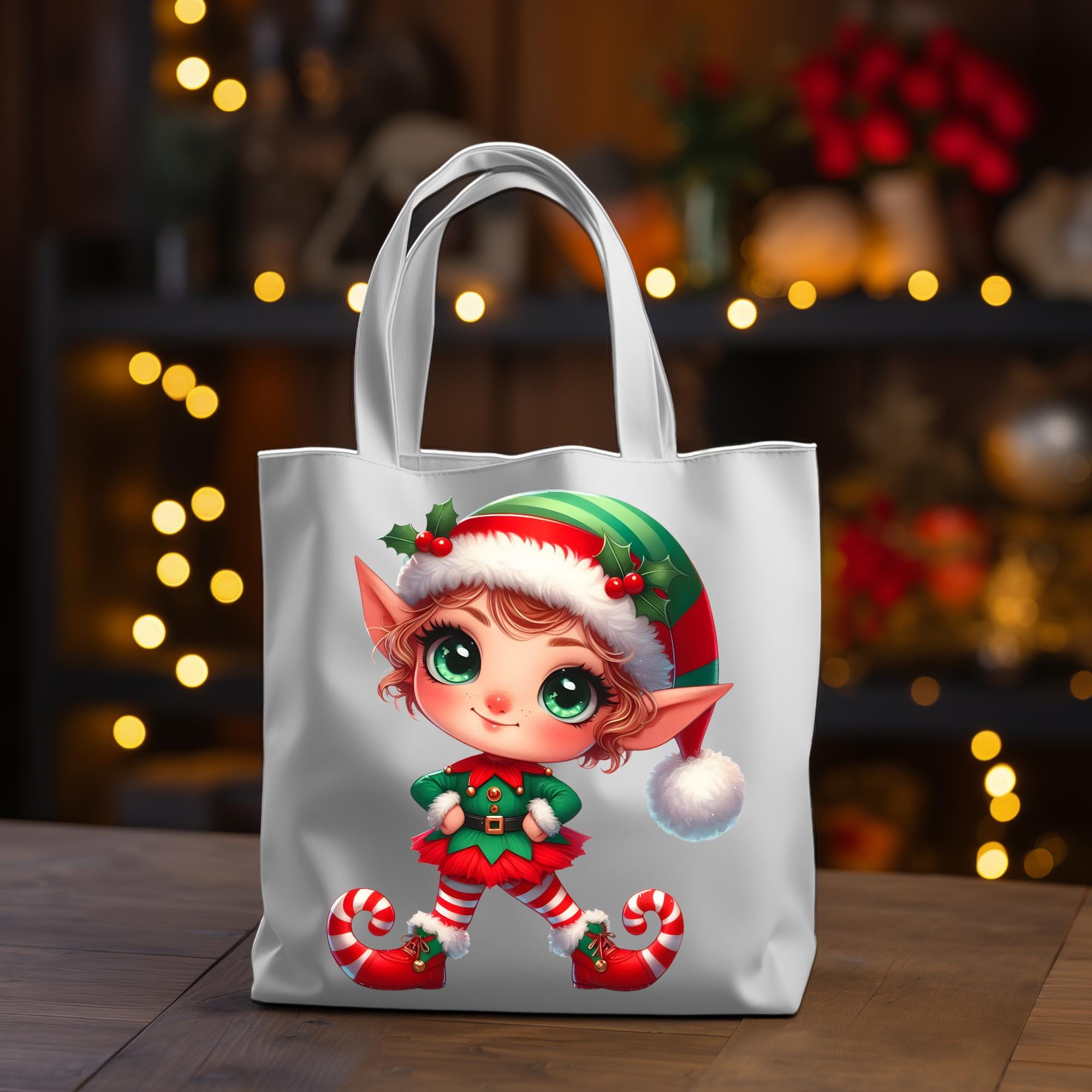 Elf Doll, Elf Girl, Christmas Chibi Girls, Christmas Elves, Christmas ...