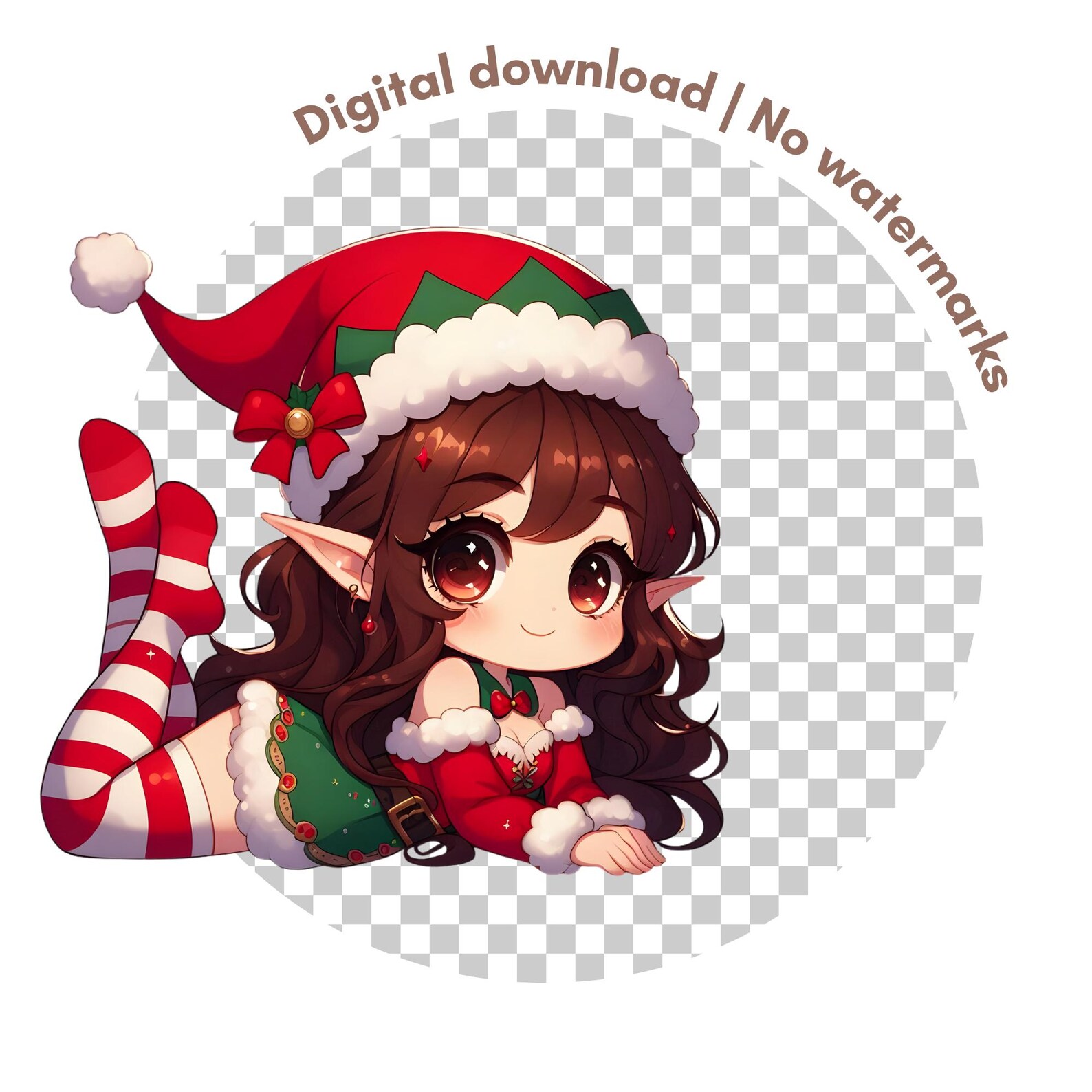 Elf Doll, Elf Girl, Christmas Chibi Girls, Christmas Elves, Christmas ...