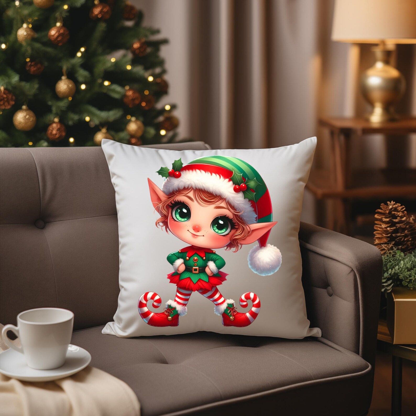 Elf Doll, Elf Girl, Christmas Chibi Girls, Christmas Elves, Christmas ...