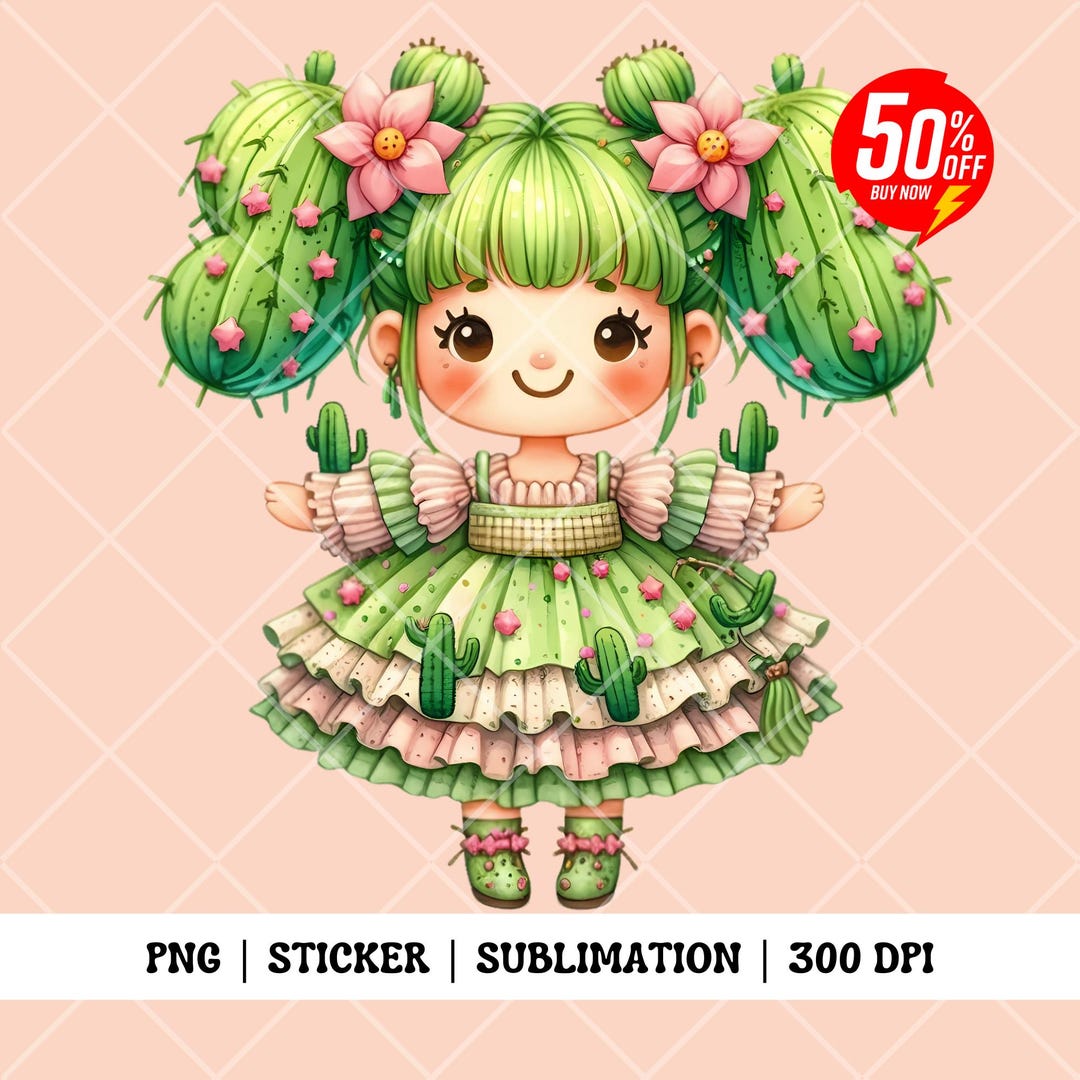 Cactus Baby, Cute Cactus, Cactus Sublimation, Watercolor Cactus Png ...
