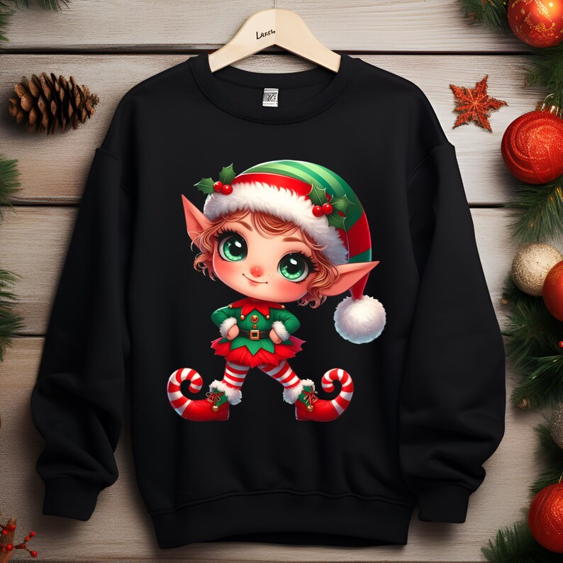 Elf Doll, Elf Girl, Christmas Chibi Girls, Christmas Elves, Christmas ...