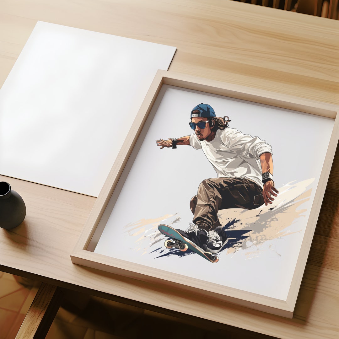 Skateboard Poster Skateboard Posters Skateboard Painting Skate Painting ...