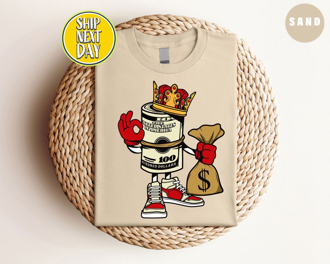 Money Roll King Crown T-shirt, Cash Crown Tee, Hip Hop Shirt, Funny ...