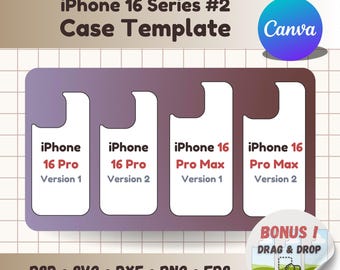 IPhone 14 Series Case Template, Phone Case Template, SVG, Dxf, PNG, PSD ...