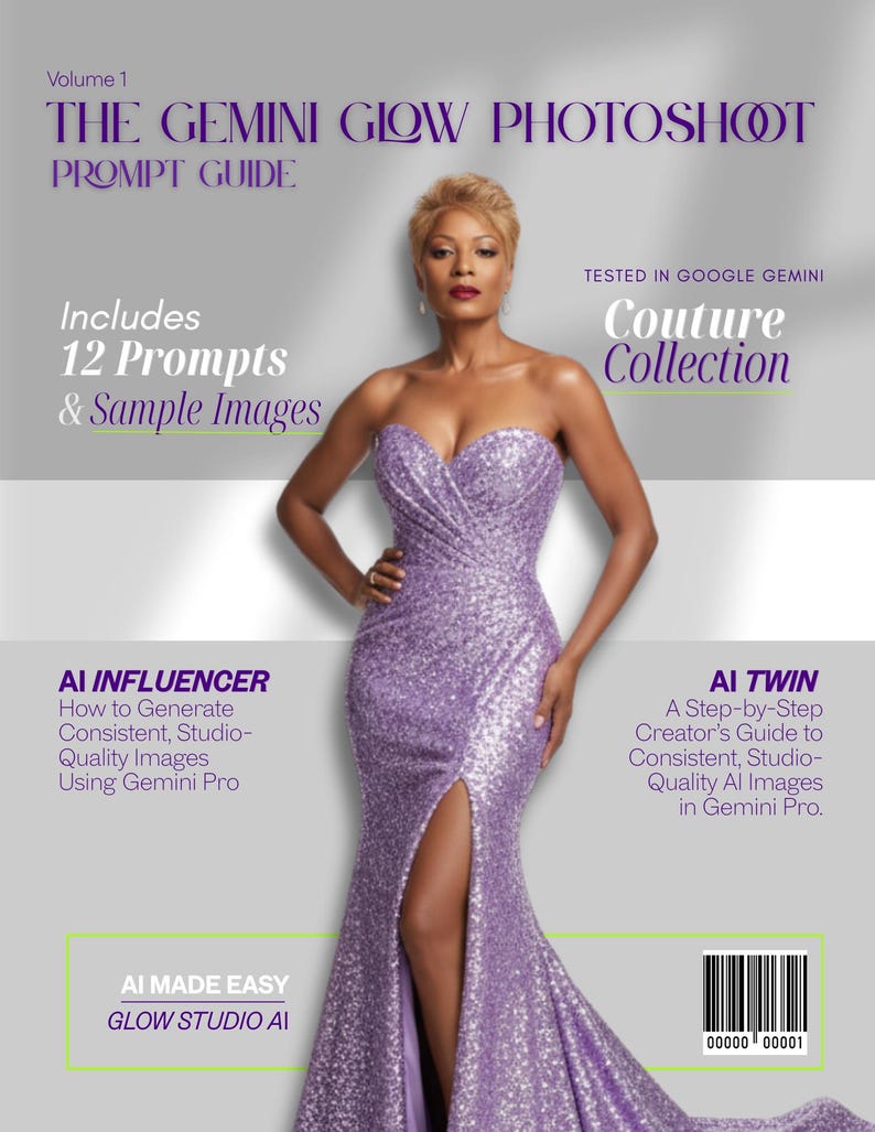 Gemini AI Portrait Guide, Consistent Character Prompts (PDF Ebook) - Etsy