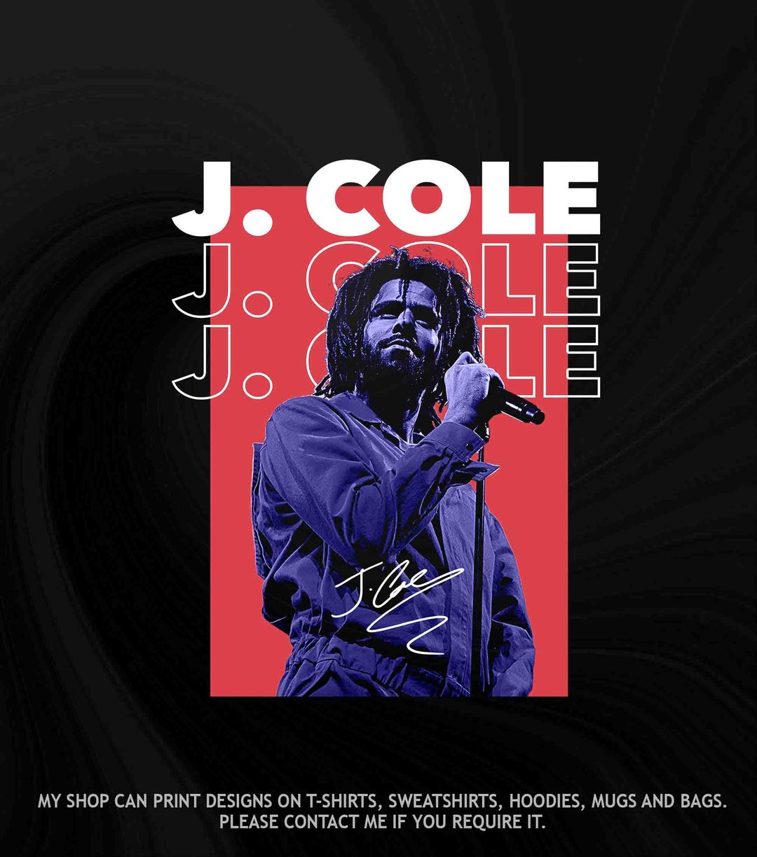 J. COLE Png, J. COLE T-shirt Design. PNG Digital Instant Download ...