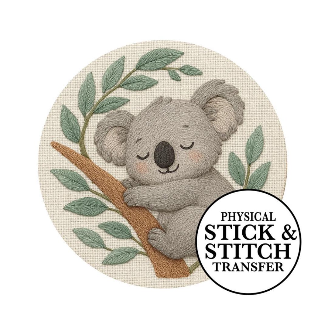 Koala Hand Embroidery Pattern | Nursery Australia Outback Jungle Animal ...