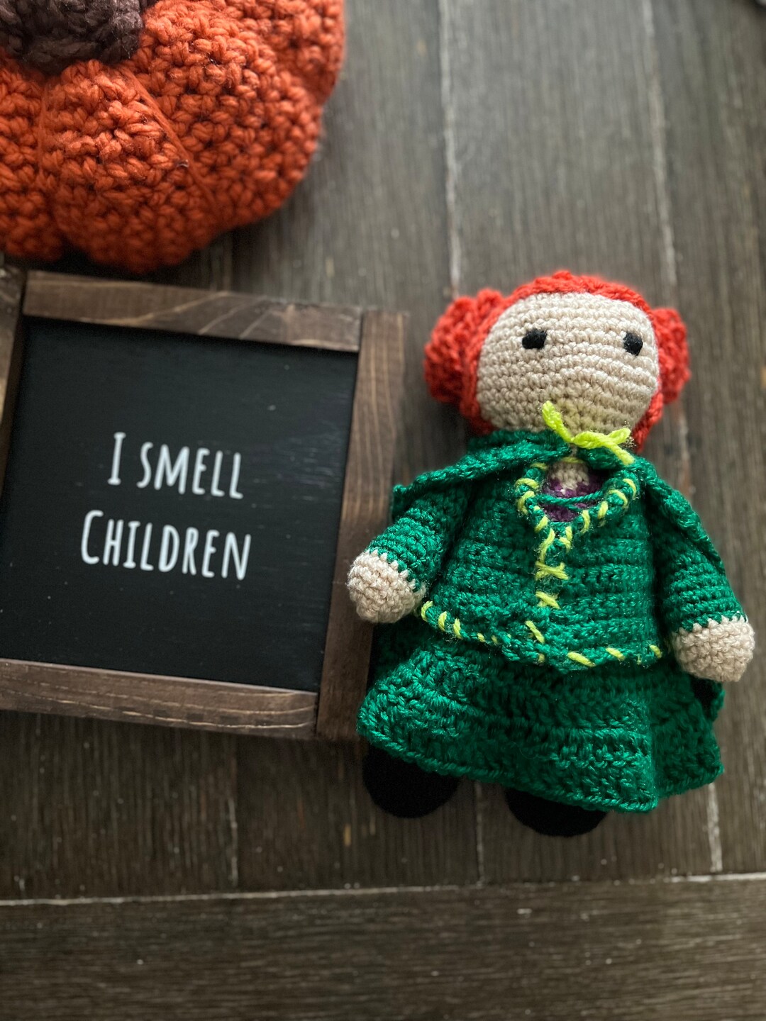 Winifred Sanderson Crochet Doll Pattern: Hocus Pocus Inspired DIY ...