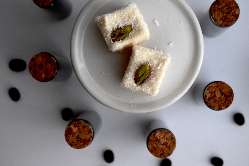 Traditional Turkish Delight With Coconut - Sultan Pistachio Delight ...