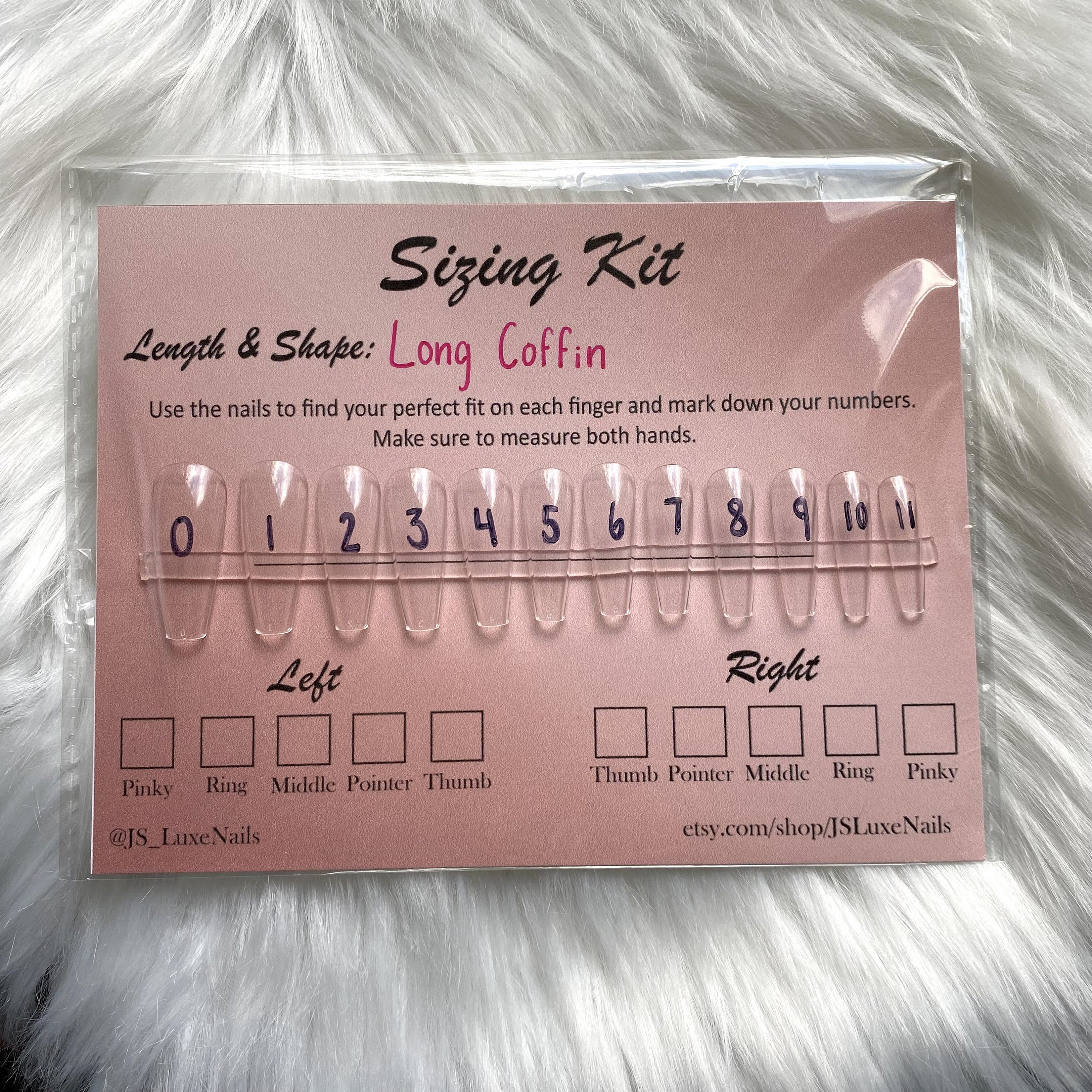 Sizing Kit for Press on Nails - Etsy