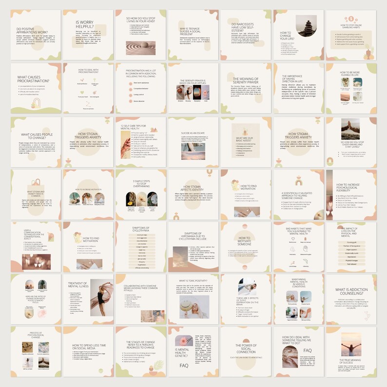 Therapist Instagram Posts Templates, Mental Health, Psychologist Social ...