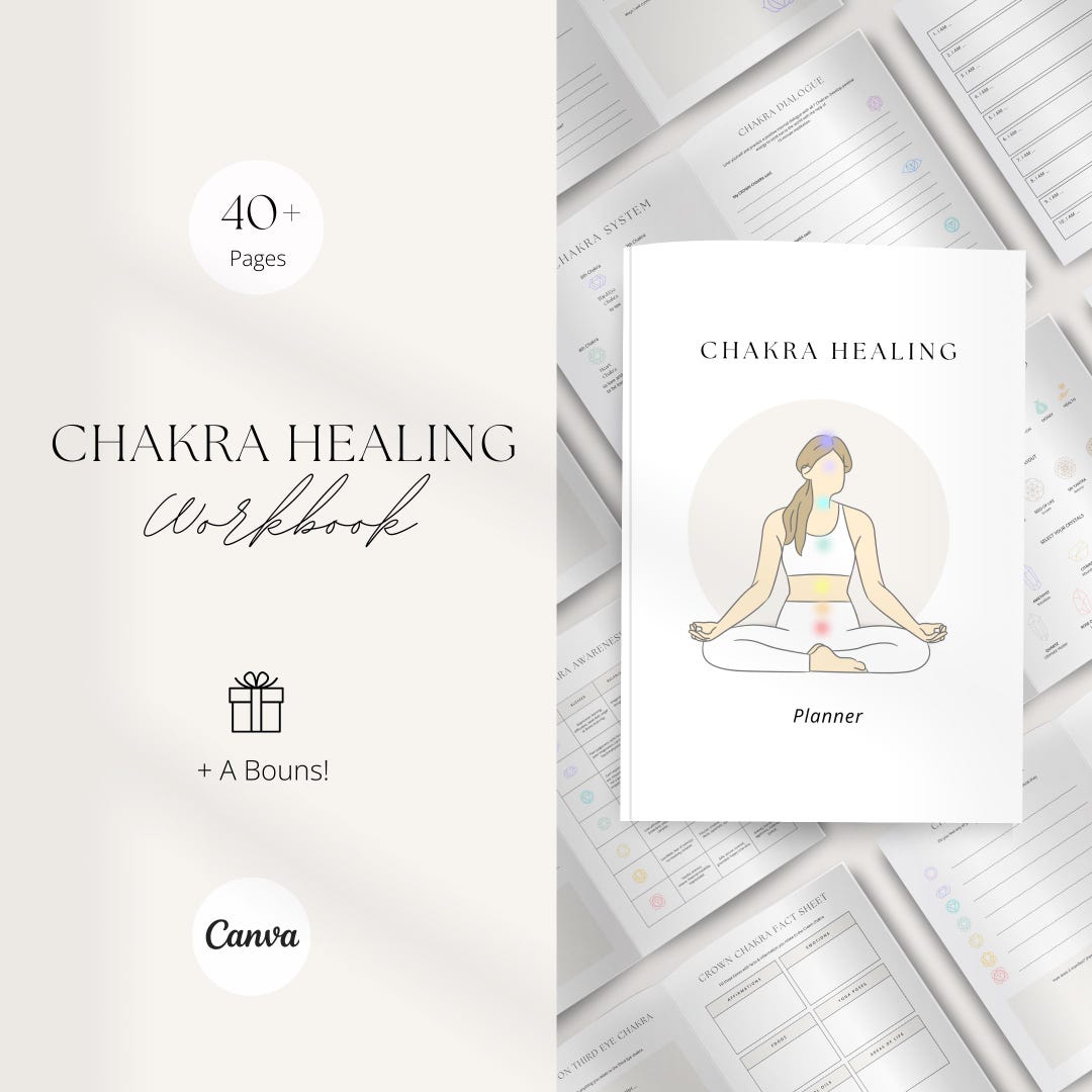 Chakra Healing Workbook, Chakras Journal, Crystal Healing, Spiritual ...