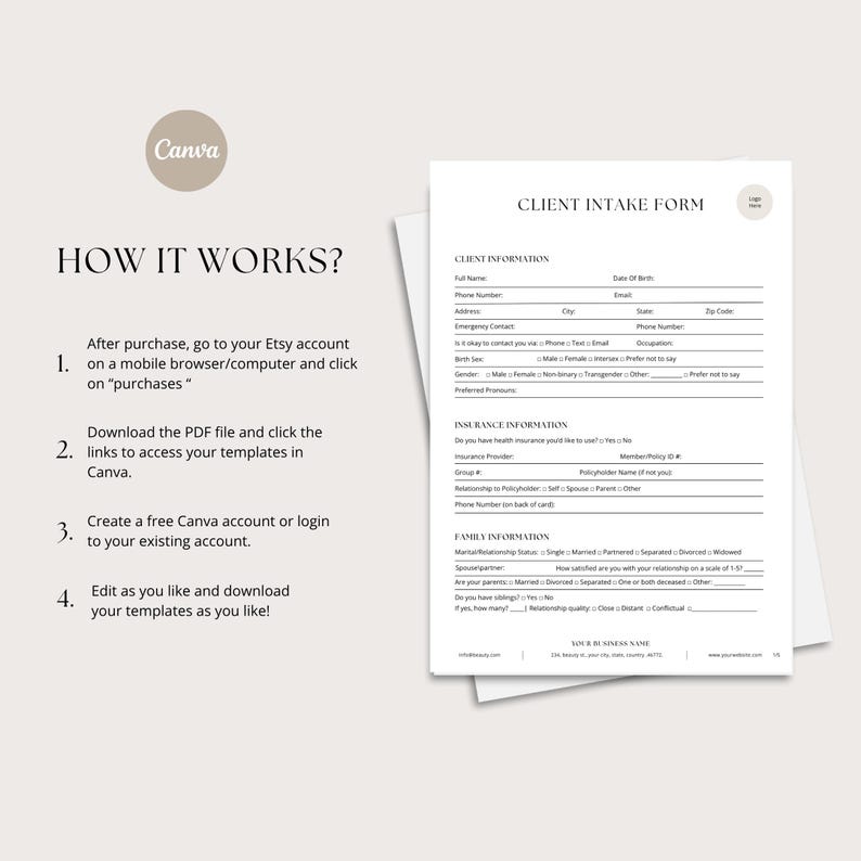 Counseling Intake Form | Informed Consent for Counseling and ...