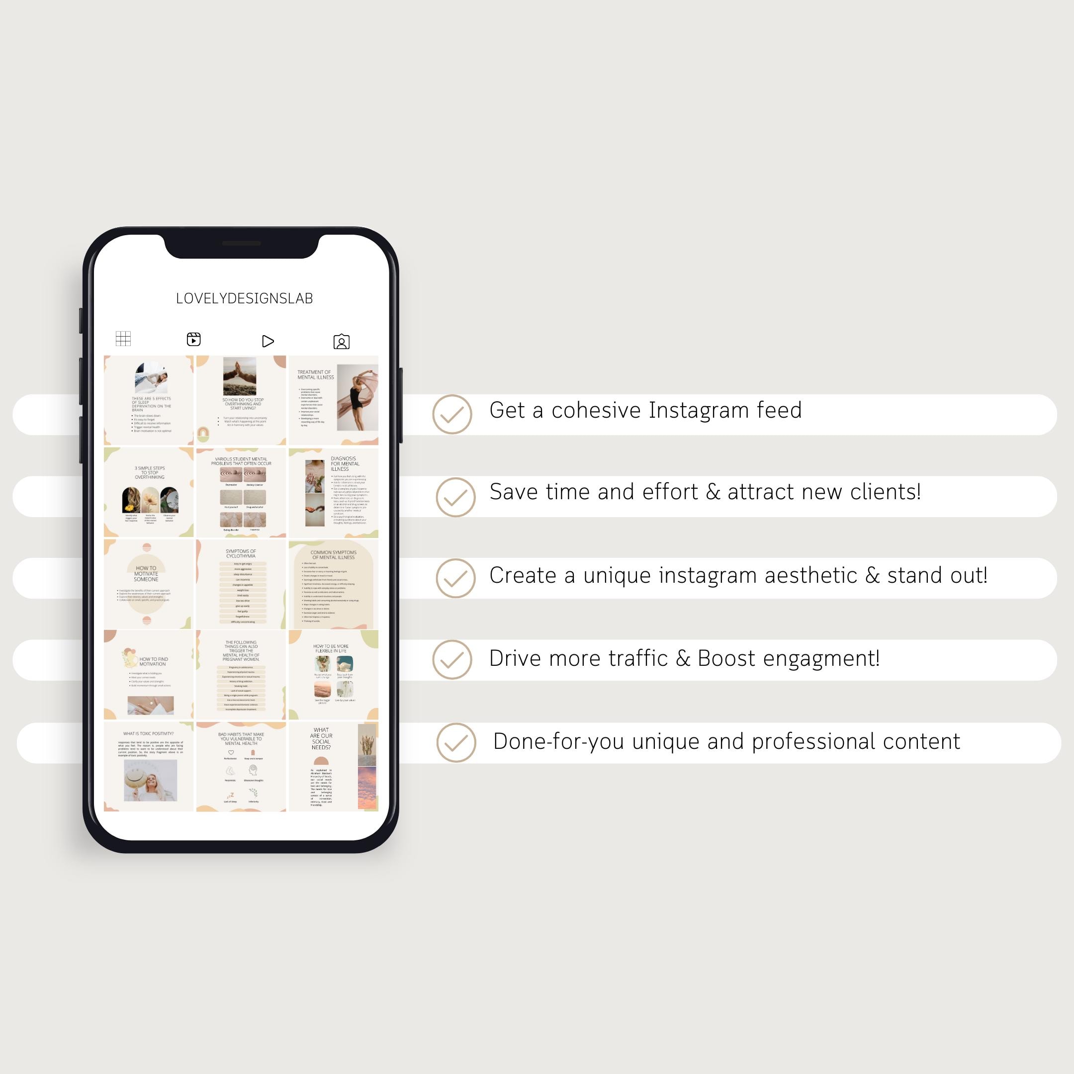 Therapist Instagram Posts Templates, Mental Health, Psychologist Social ...