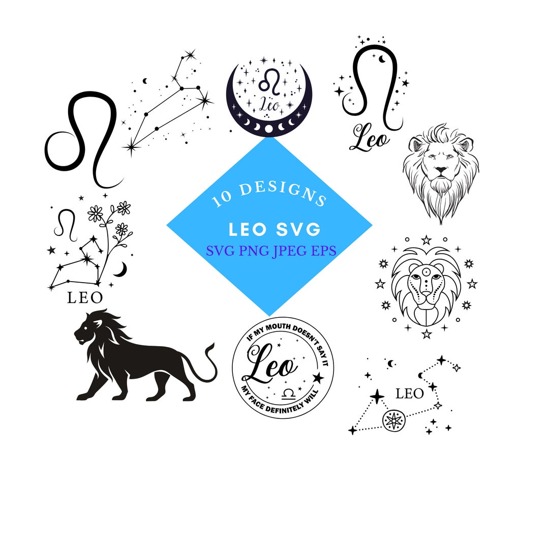 Leo Zodiac Svg Zodiac Svg Zodiac Leo Sign Svg Horoscope - Etsy