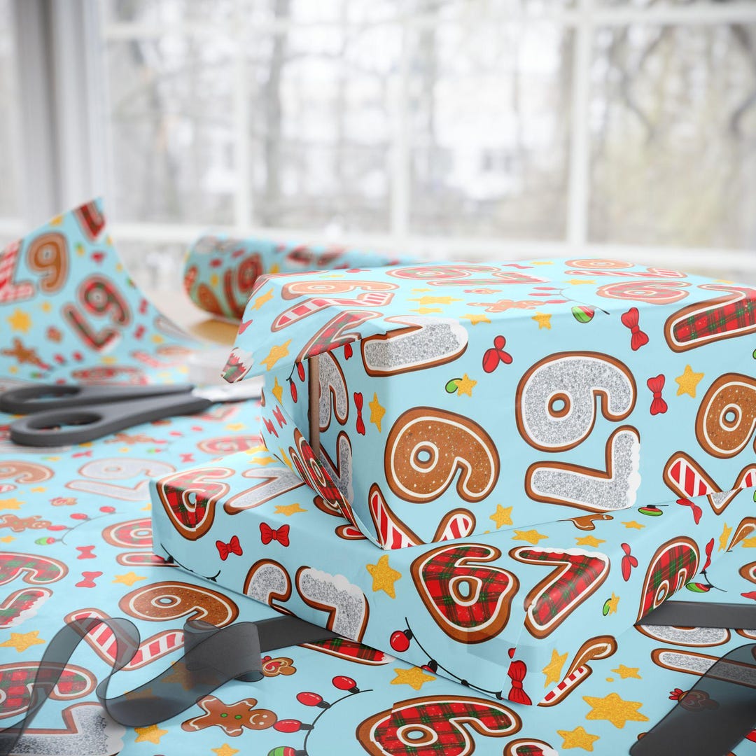 67 Wrapping Paper, Six Seven Gift Wrap, Brainrot Wrapping Paper, 67 ...
