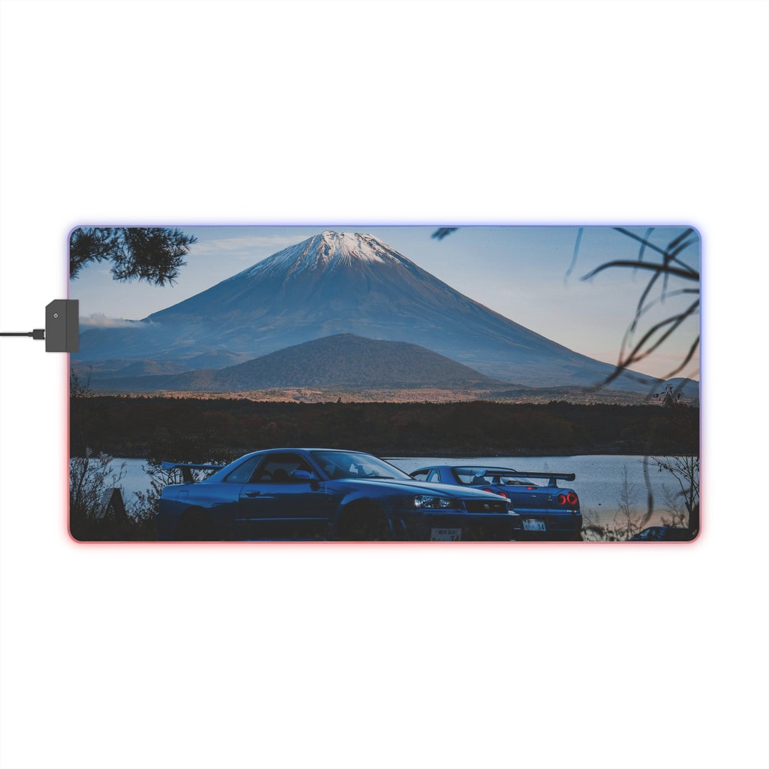 JDM Skyline Japanese Gaming RGB Gaming Mousepad - Etsy