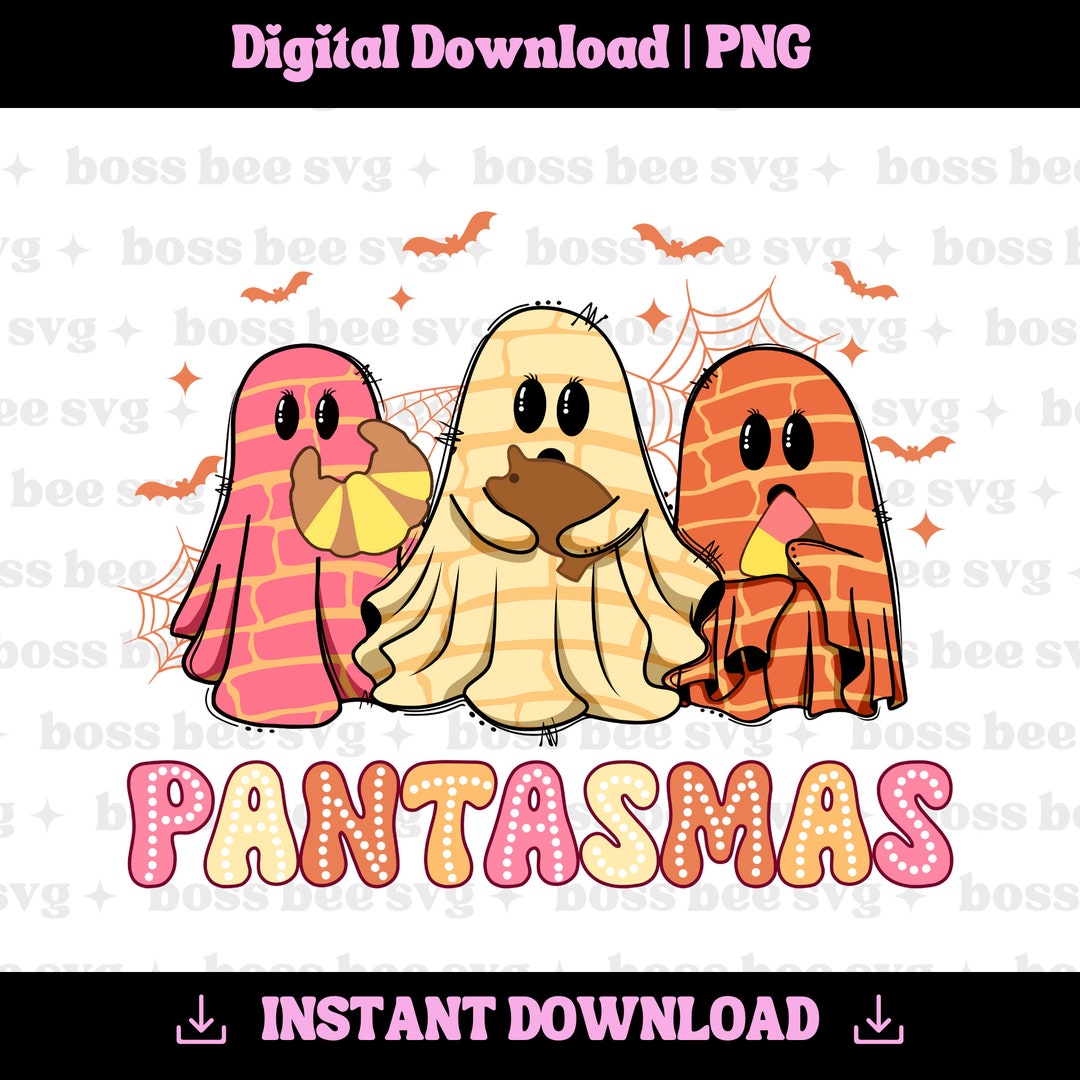 Pantasmas Mexican Ghost PNG, Spooky Conchas PNG, Pantasmas PNG, Cute ...