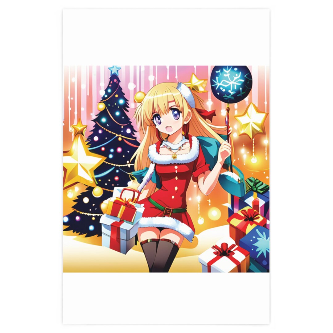 Wrapping Paper, Christmas Anime, Anime, Christmas Wrapping Paper ...