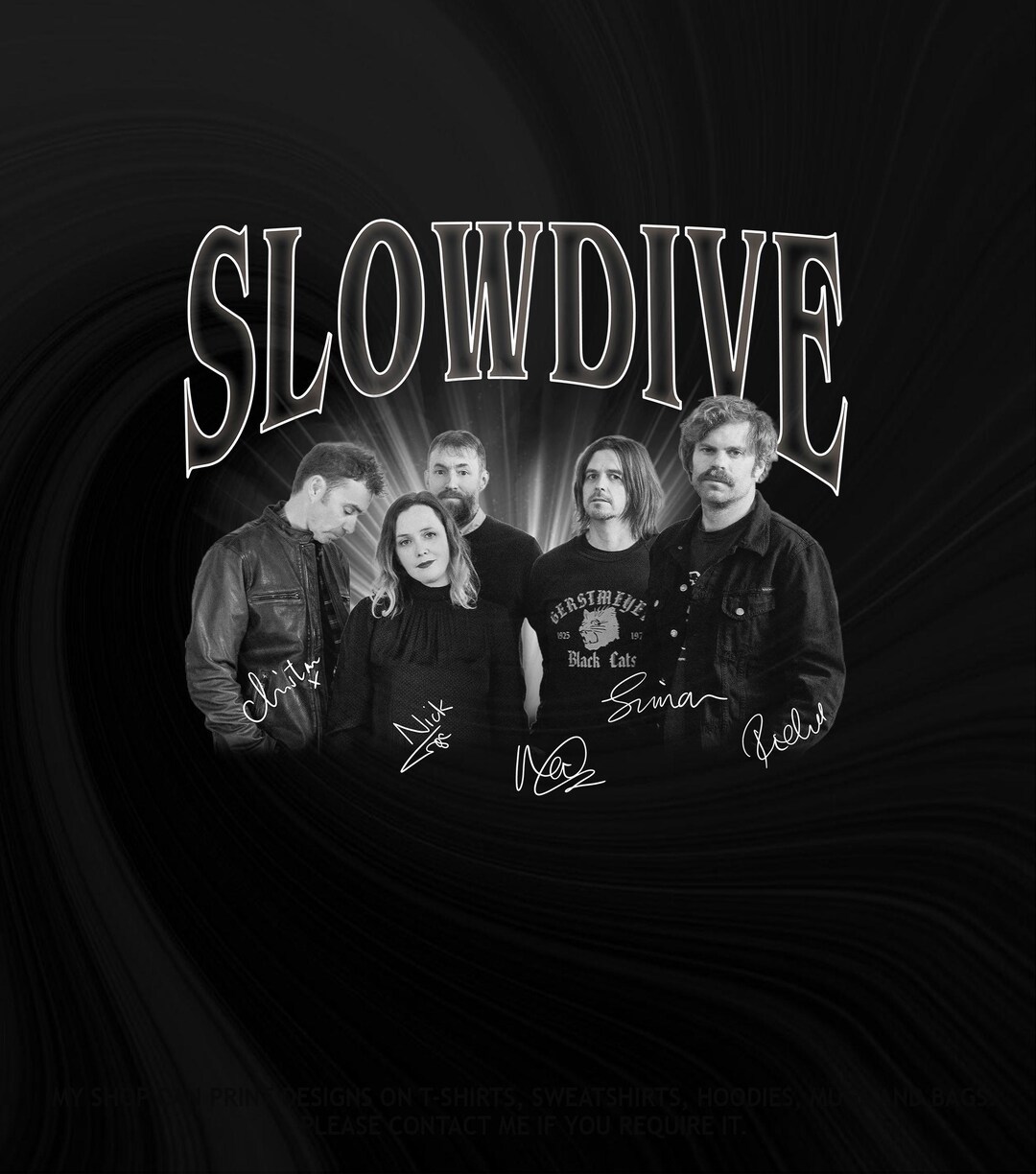 Slowdive Retro Png, Slowdive T-shirt Design, Slowdive Png, 90s Slowdive ...