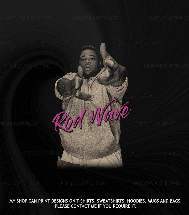 Rod Wave Nostalgia Png File, 90s Rap Music, Rapper Rod Wave Tour Design ...