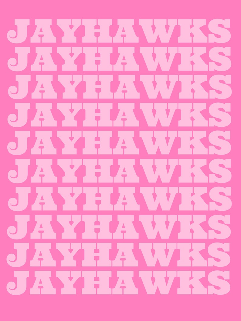 University of Kansas Jayhawks Print - Etsy