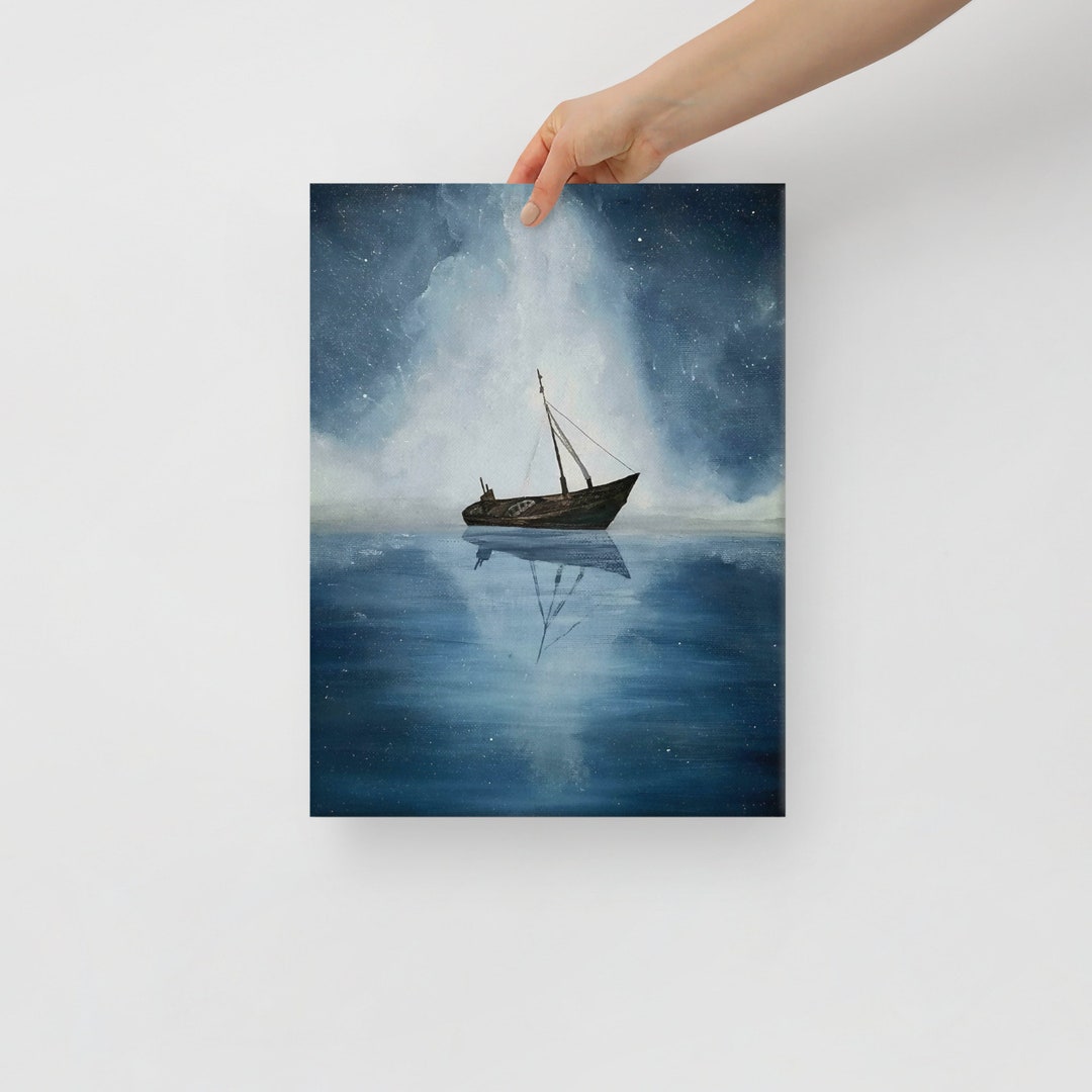 A Dream Adrift Acrylic on Canvas original and Prints, Handmade Surreal ...