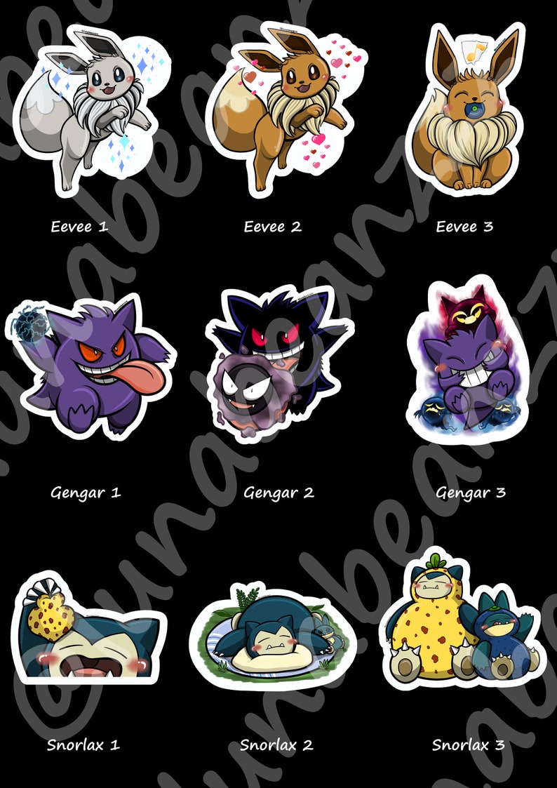 Bulk Buy Shopfront Cute Pokemon Stickers, Pokemon Sticker Pack, Glossy ...