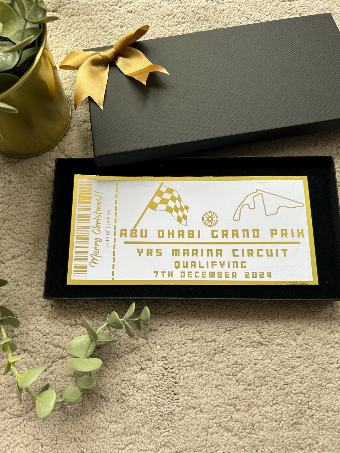 Personalized Grand Prix Foiled Ticket Keepsake, Custom Event Gift - Etsy UK