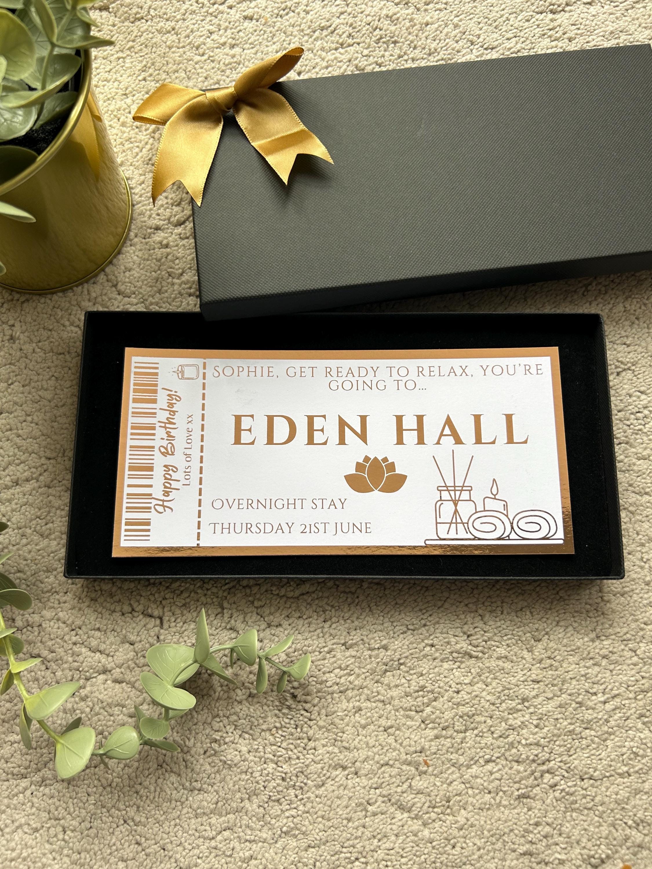 Gift Golden Ticket, Foiled Voucher, Personalised Ticket, Surprise ...
