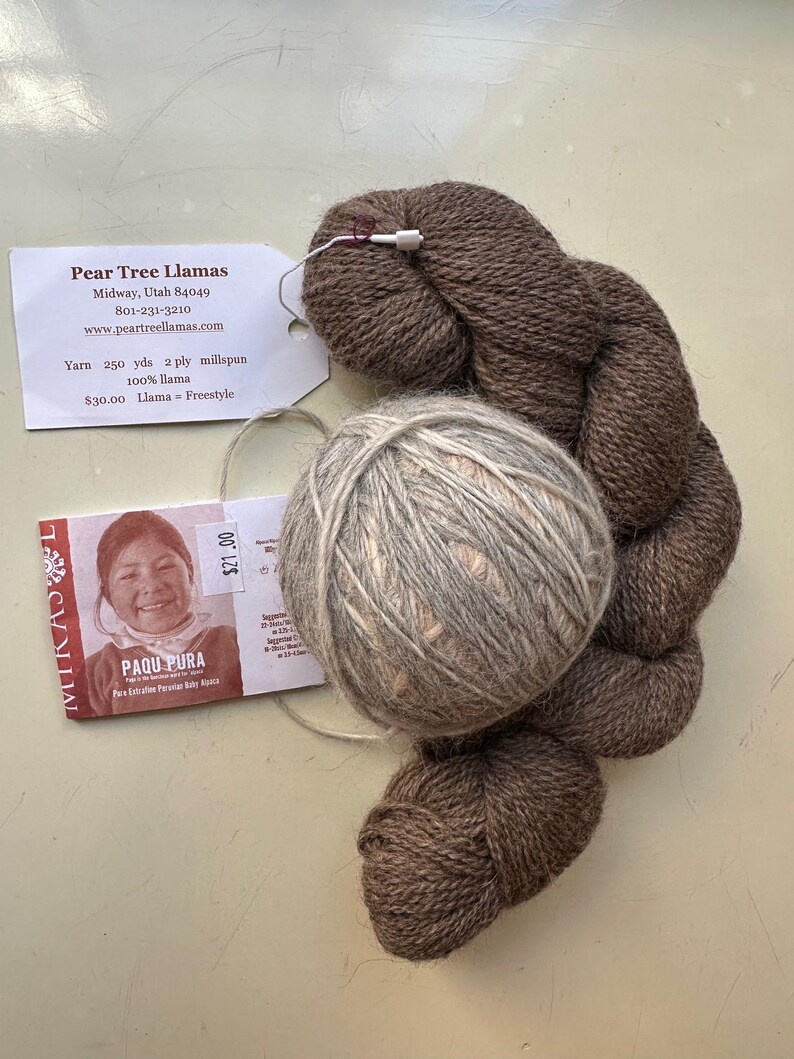YARN KIT to Make Amaranta Cowl in Natural Alpaca and Llama Yarn - Etsy