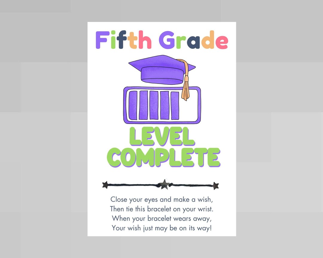5TH GRADE GRADUATE | Graduation Card | Greeting Card | Congrats ...