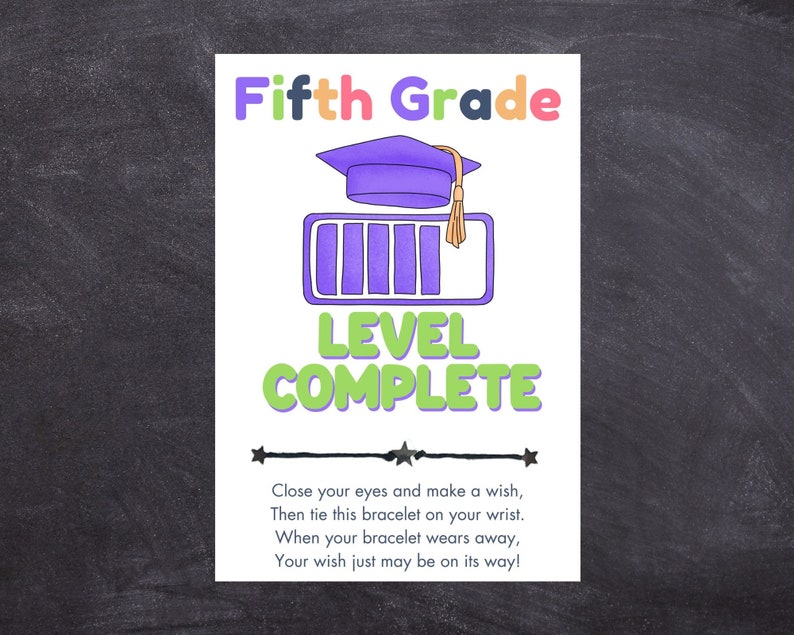 5TH GRADE PROMOTION Graduation Gift, 5th Grade Graduation, Fifth Grade ...