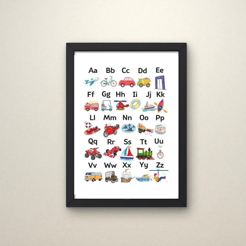 Transportation Alphabet - Etsy
