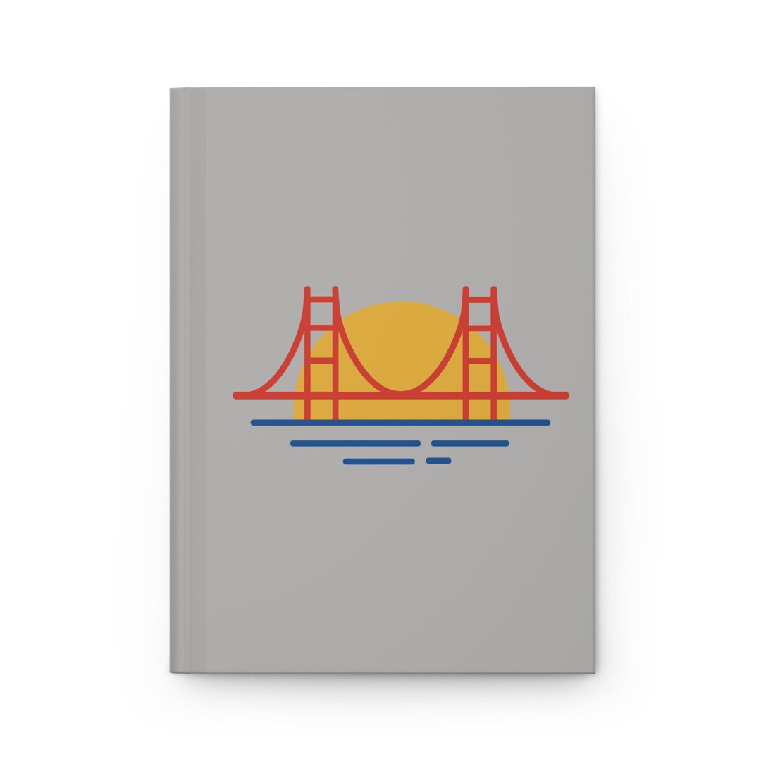 San Francisco Journal, Golden Gate Bridge Notebook, San Francisco Gift ...