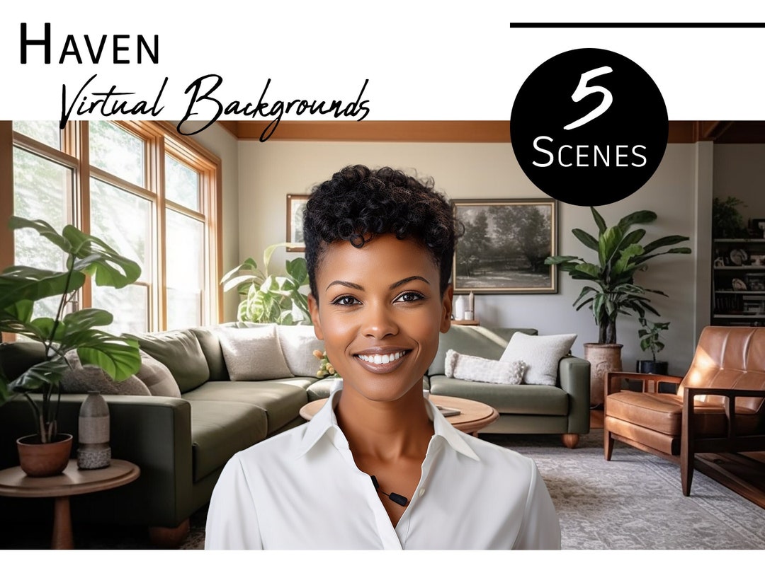 Zoom Background 5 Pack Great for Work From Home Virtual Background Zoom ...