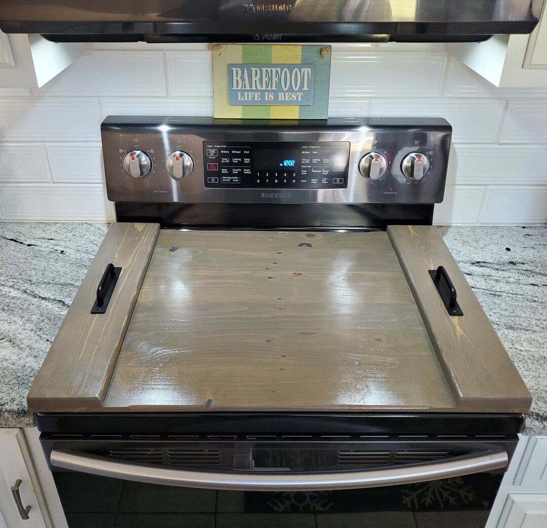 Handmade Wooden Stove Cover, Wooden Noddle Board, Handmade Kitchen ...