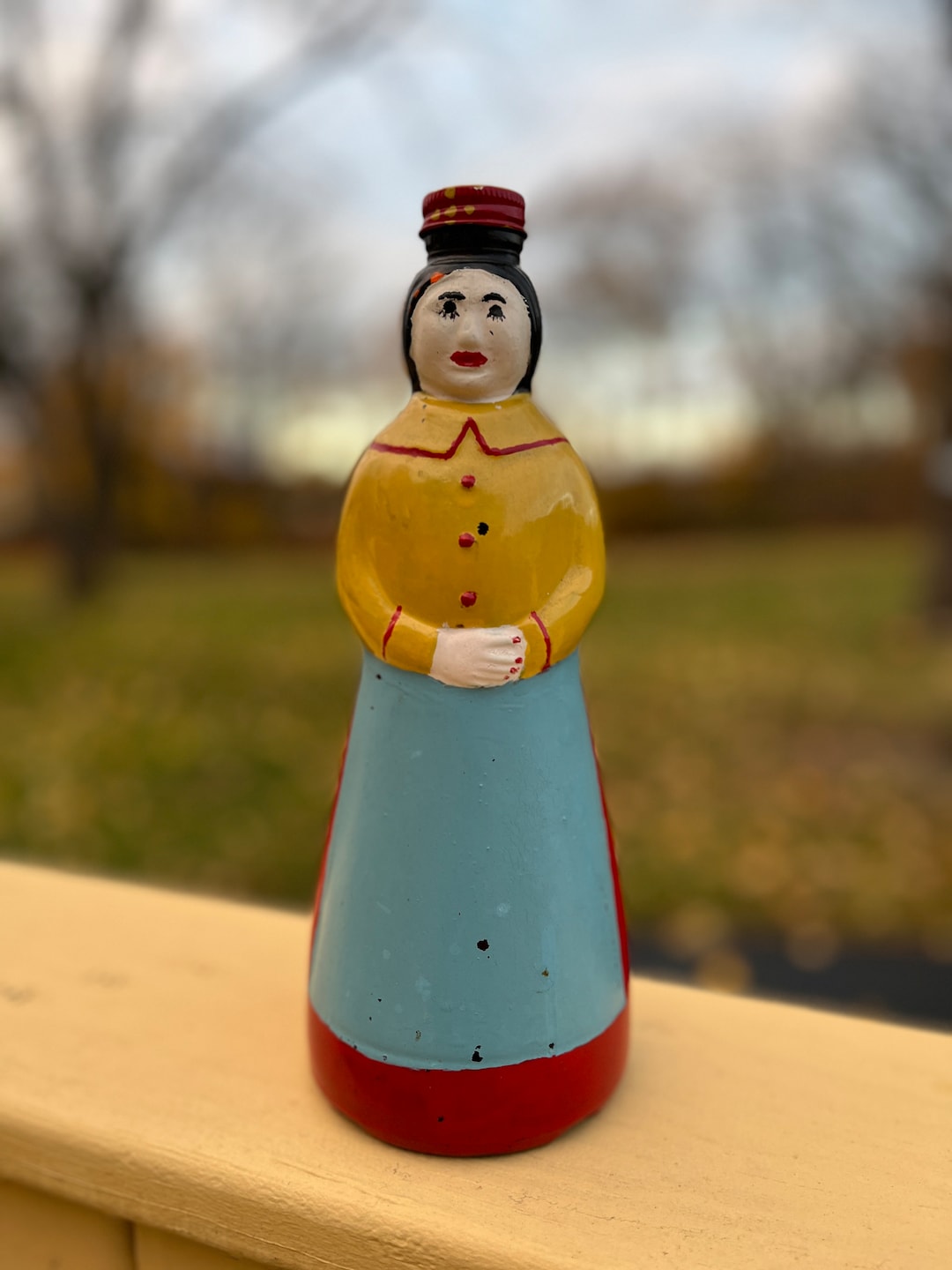 Vintage Folk Art Painted Mrs Butterworth Syrup Bottle - Etsy