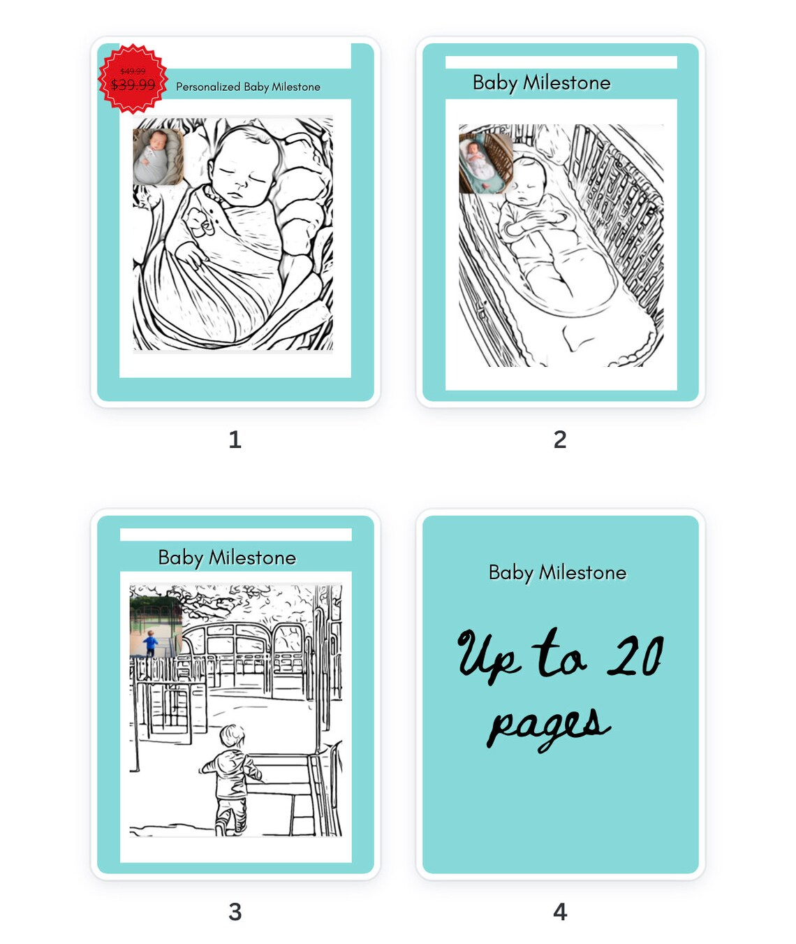 Personalized Baby Milestone Coloring Book - Etsy