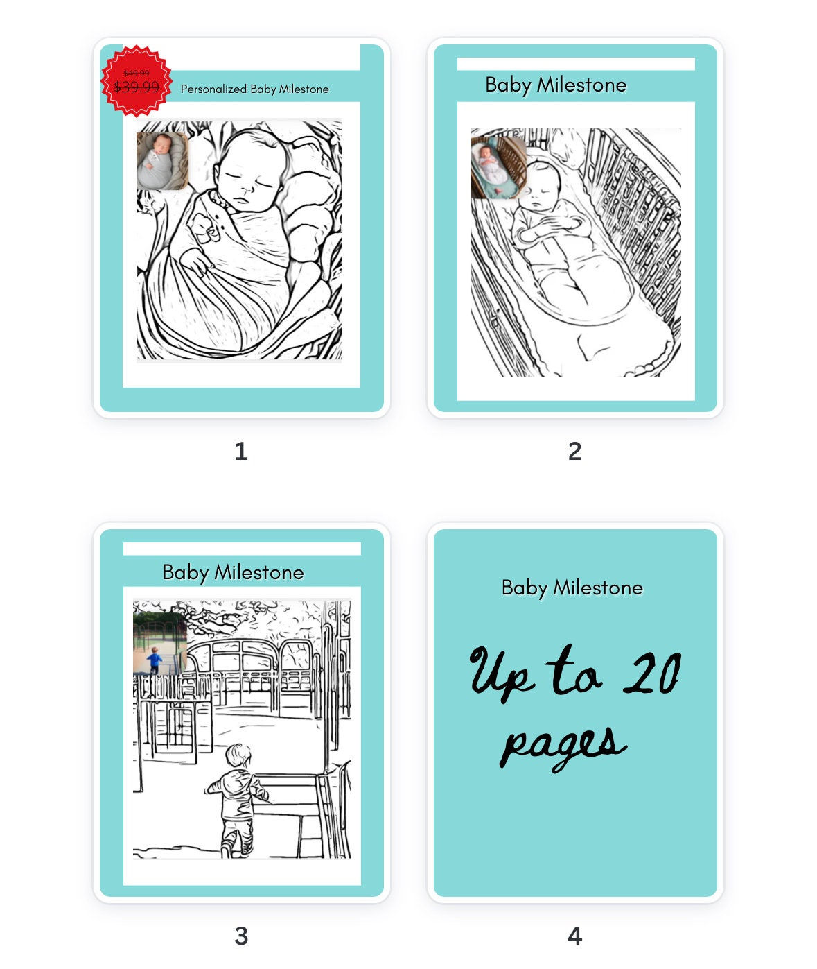 Personalized Baby Milestone Coloring Book - Etsy