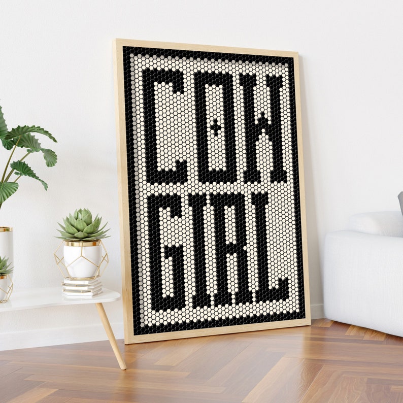 Coastal Cowgirl Print Girly Western Nursery Decor Typography Poster ...