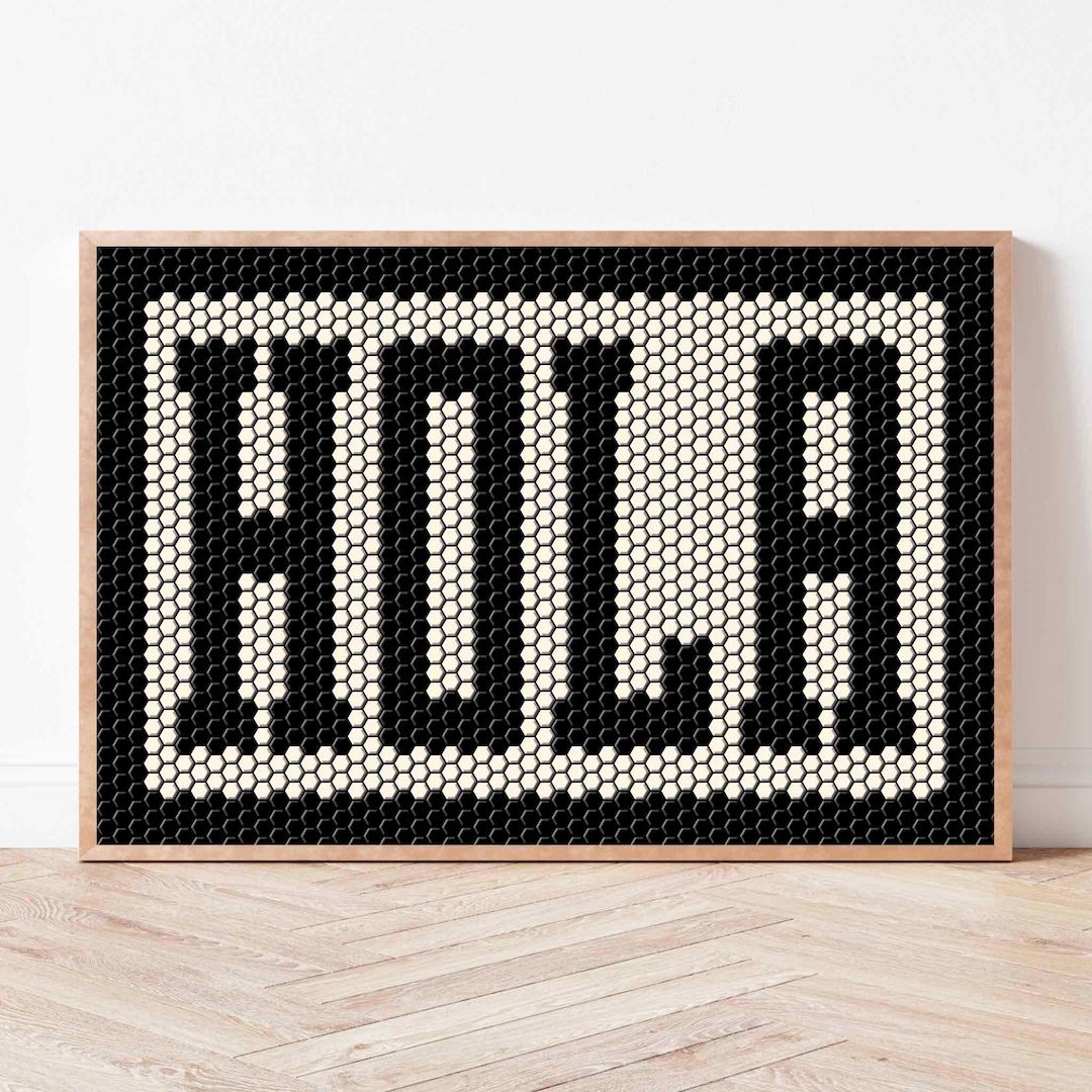 HOLA Wall Art Print, Spanish Welcome Sign, Typography Tile Decor for ...